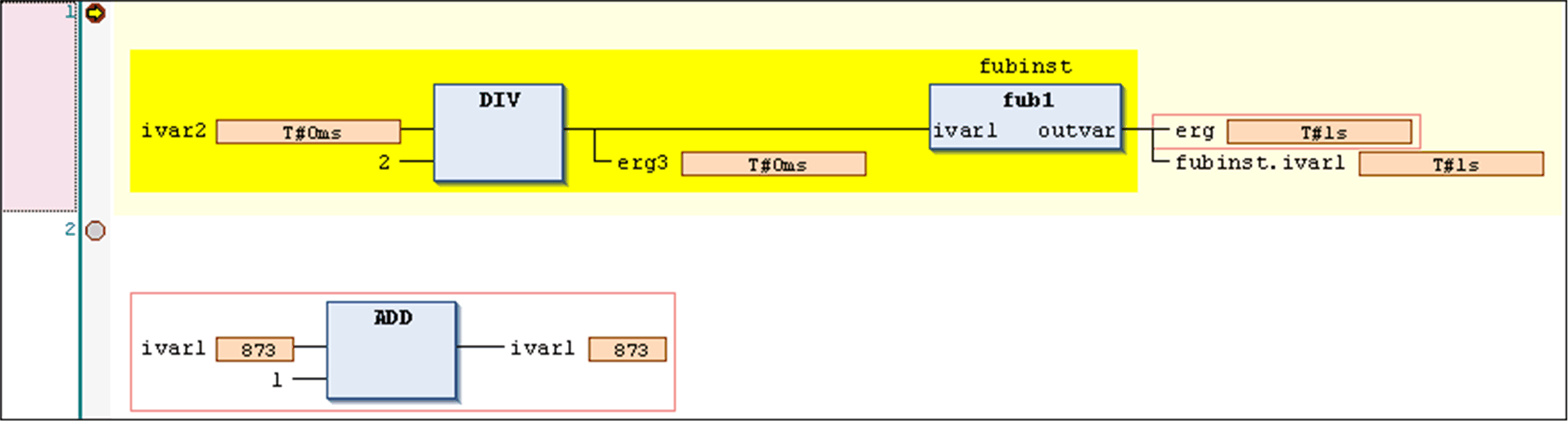 FBD/LD/IL Editor in Online Mode